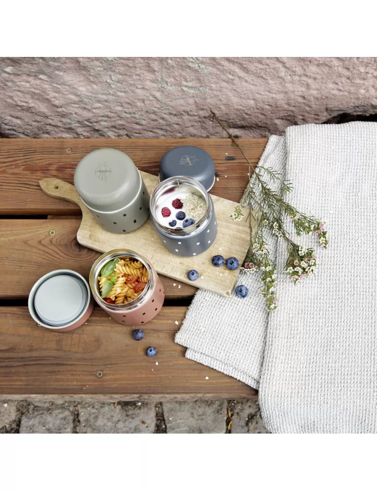 Lässig Food Jar Medium Happy Prints midnight blue : Lassig-eshop.cz