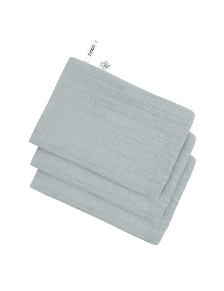 Lässig Muslin Wash Glove Set 3 pcs powder blue : Lassig-eshop.cz