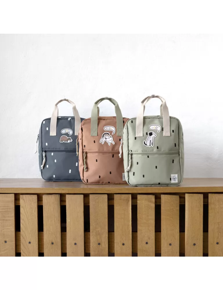 Lässig Mini Square Backpack Happy Prints light olive : Lassig-eshop.cz